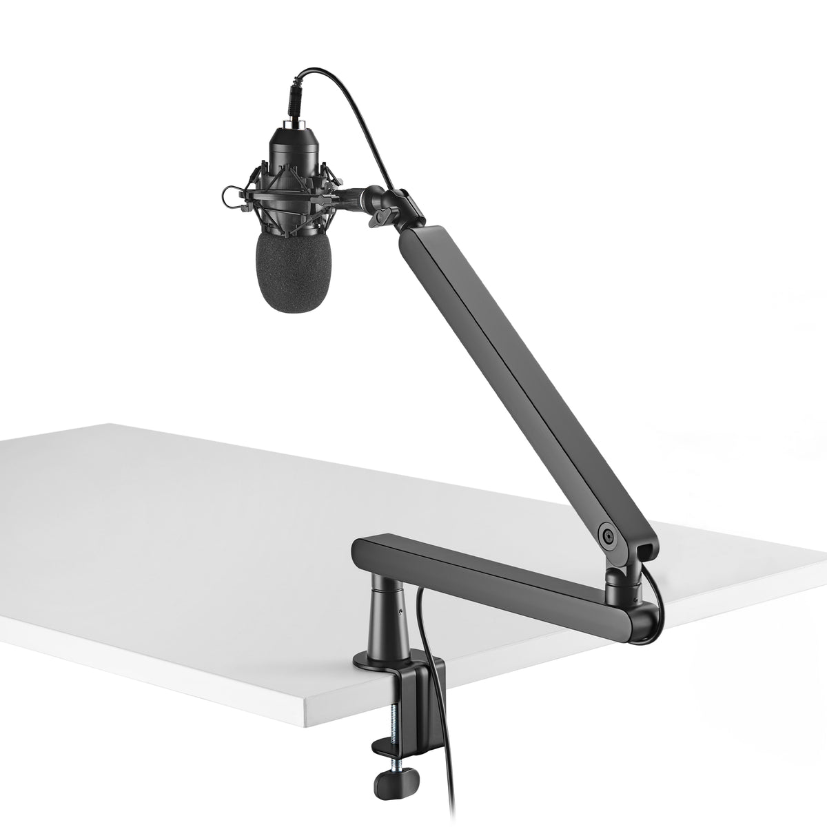 Low Profile Mic Arm, Adjustable Microphone Boom Arm – HumanCentric